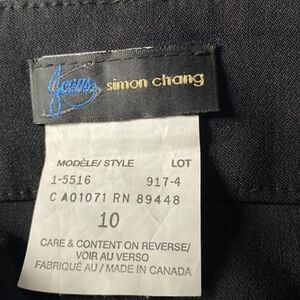Simon Chang | Skirts | Add On Vintage Simon Chang Jeans Black Spandex ...